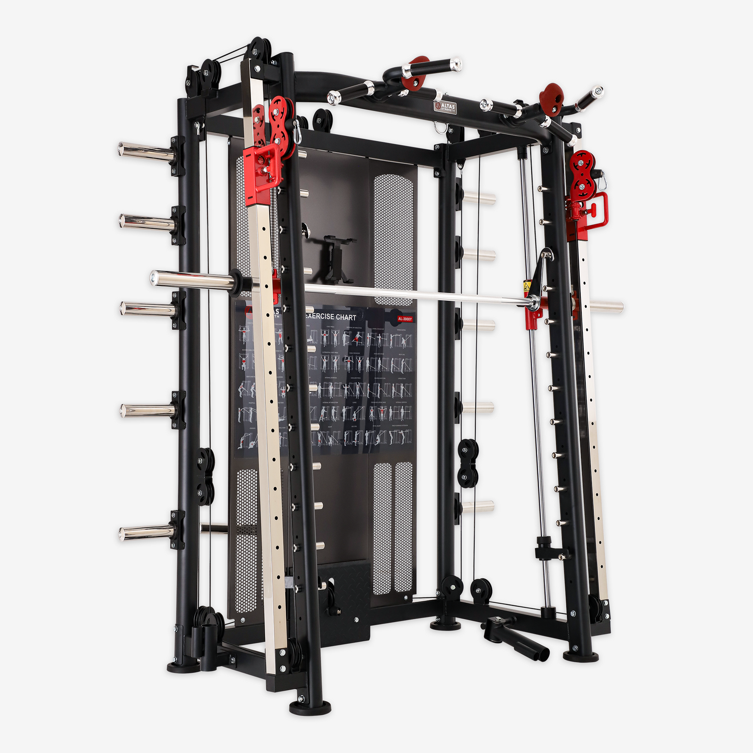 Altas Strength Multi-Function Smith Machine Black And Yellow 2000IB Wo