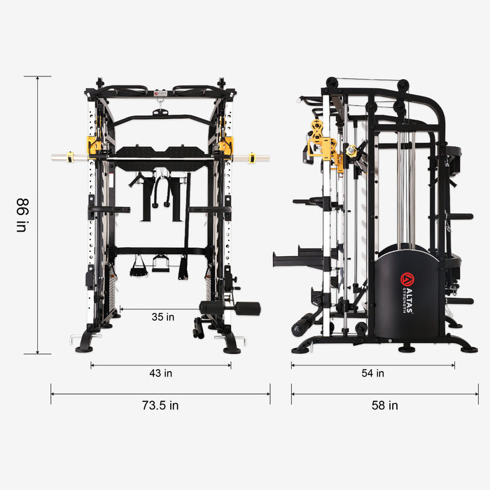 Altas Strength Home Gym Equipment Smith Machine AL-M810